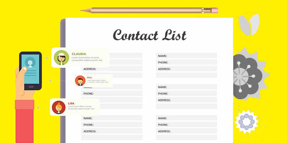 Contact Sheet Template | Build Your Contact List [Free Templates ...